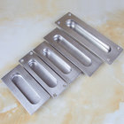 Satin stainless steel rectangular furniture recessed pulls door handle