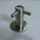 45mm round base solid stainless steel durable double towel hook